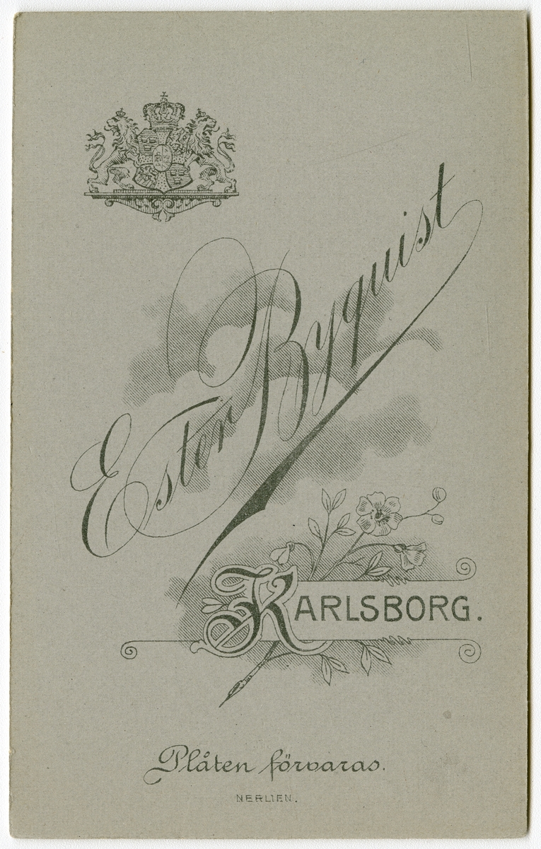 Porträtt av Carl Lindencrona, löjtnant vid Kronobergs regemente I 11 ...