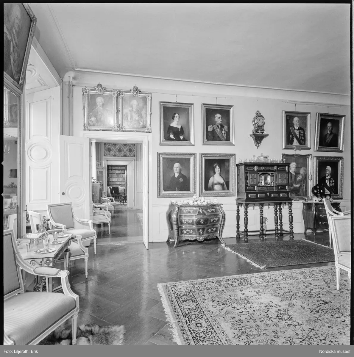 Claestorps slott, interiör, Östra Vingåkers socken, Södermanland ...