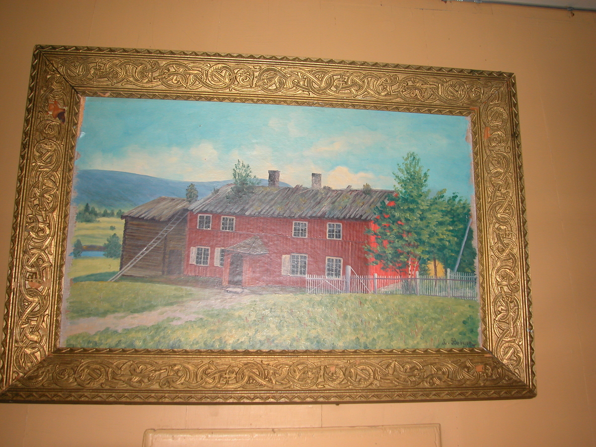 Bullmuseet, stua, maleri av Lars Berger - Anno Musea i Nord-Østerdalen ...