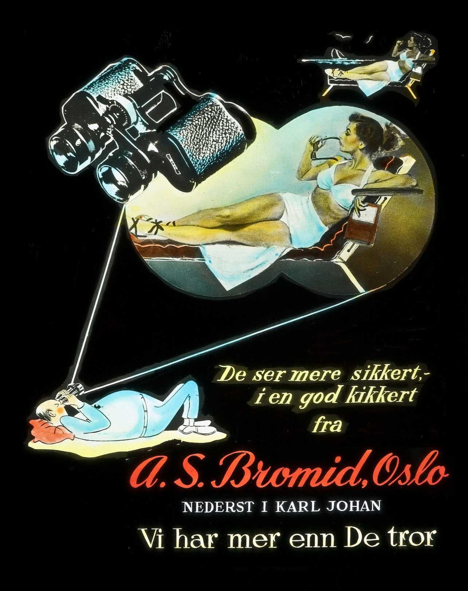 Kinoreklame fra Ski for kikkerter. De ser mere sikkert, i en god ...