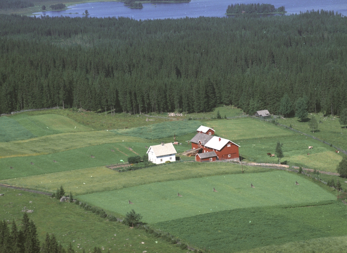 Flyfoto av Brenna, Næroset, Ringsaker. - Anno Domkirkeodden ... Flyfoto av Brenna, Næroset, Ringsaker. - Anno Domkirkeodden ...