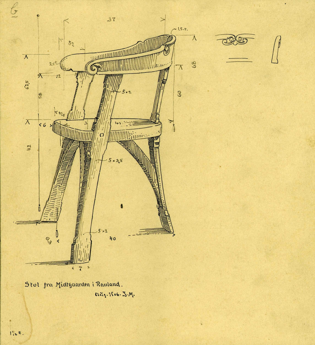 Tegning - Norsk Folkemuseum / DigitaltMuseum