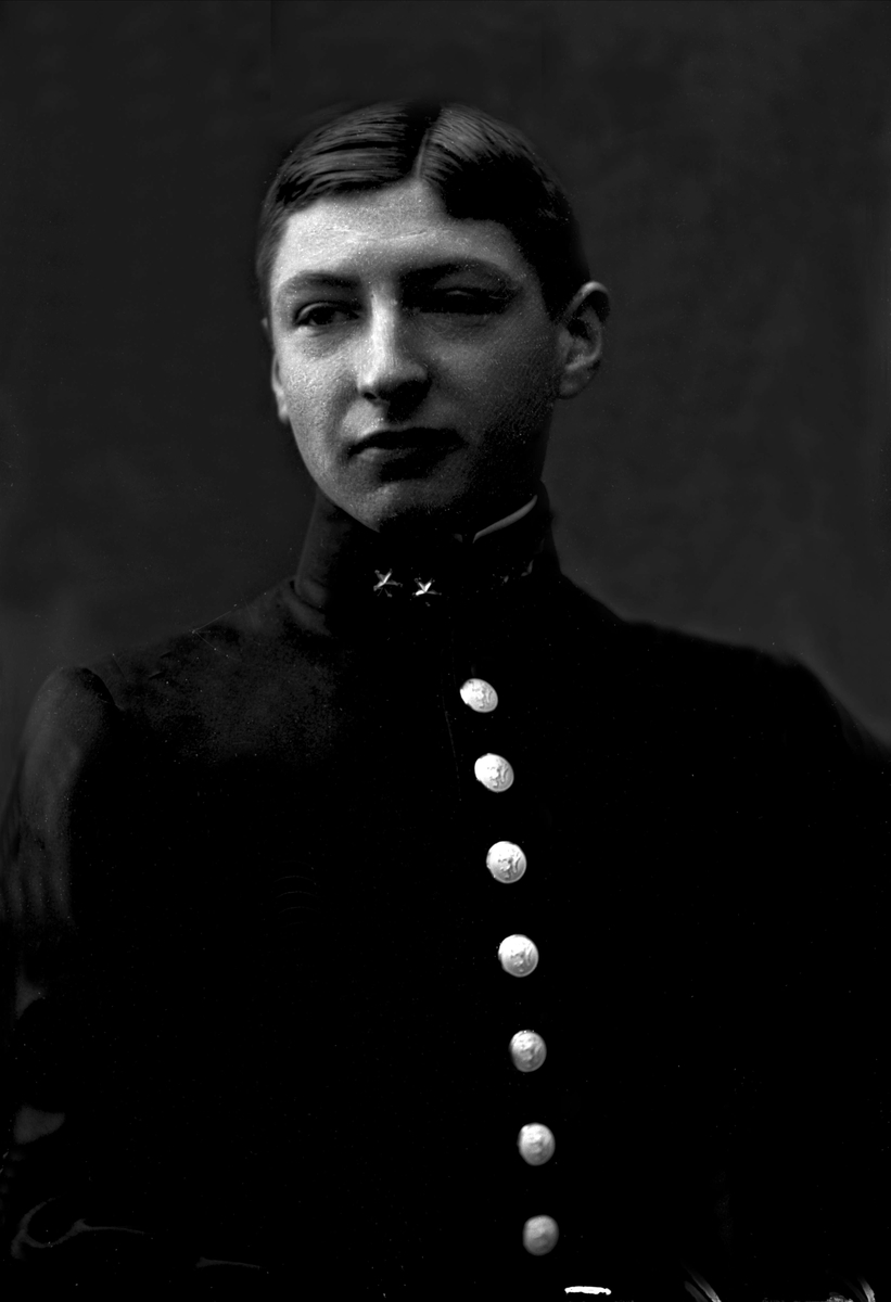 Portrett, Georg Bull i uniform som løytnant. - Norsk Folkemuseum ...