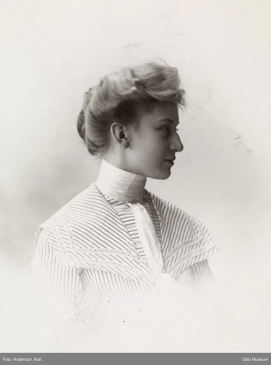 Anna Unger som konfirmant. - Oslo Museum / DigitaltMuseum