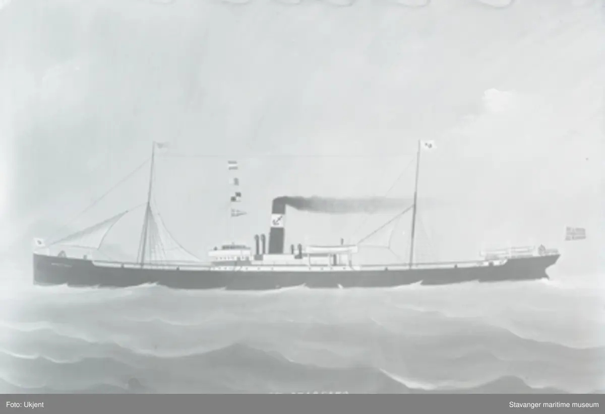 Reprofoto av dampskip "Starfond". - Stavanger maritime museum ...