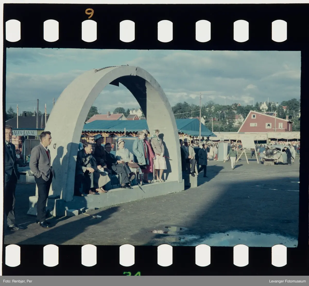 Fra 125-års jubileet i Levanger 1961, utstillingsplassen. - Levanger ...