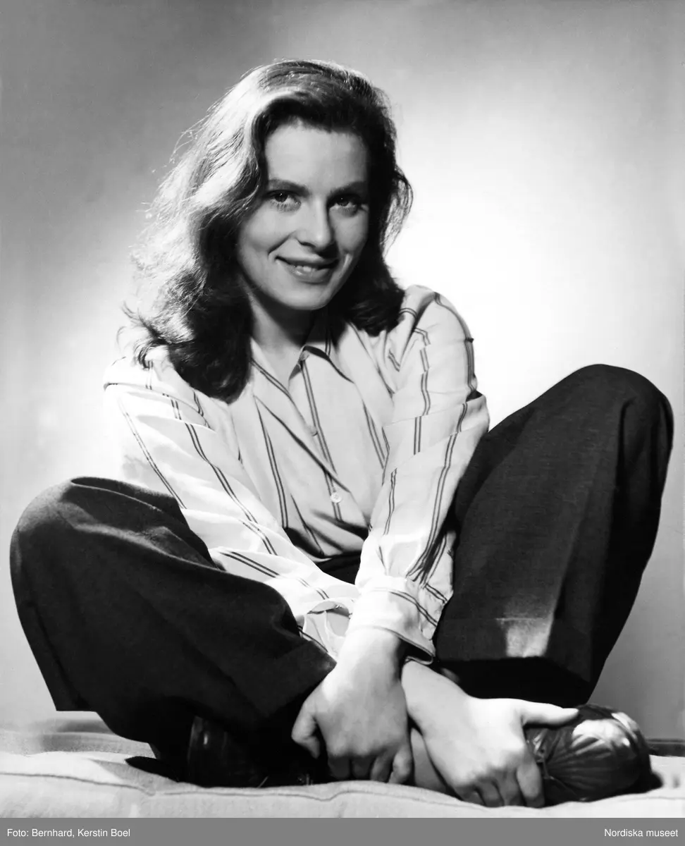 Porträtt av skådespelerskan Viveca Lindfors (1920–1995) - Nordiska ...