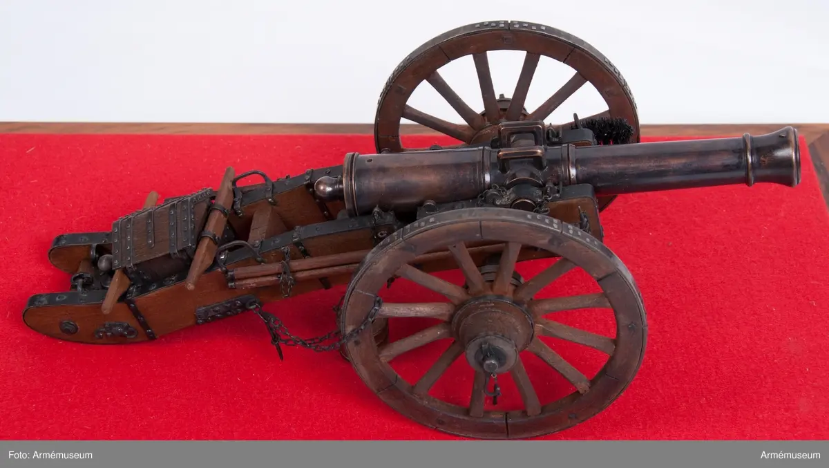 Modell av kanon - Armémuseum / DigitaltMuseum
