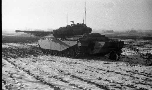 Manöver i Skåne. Stridsvagn 81. - Miliseum / DigitaltMuseum