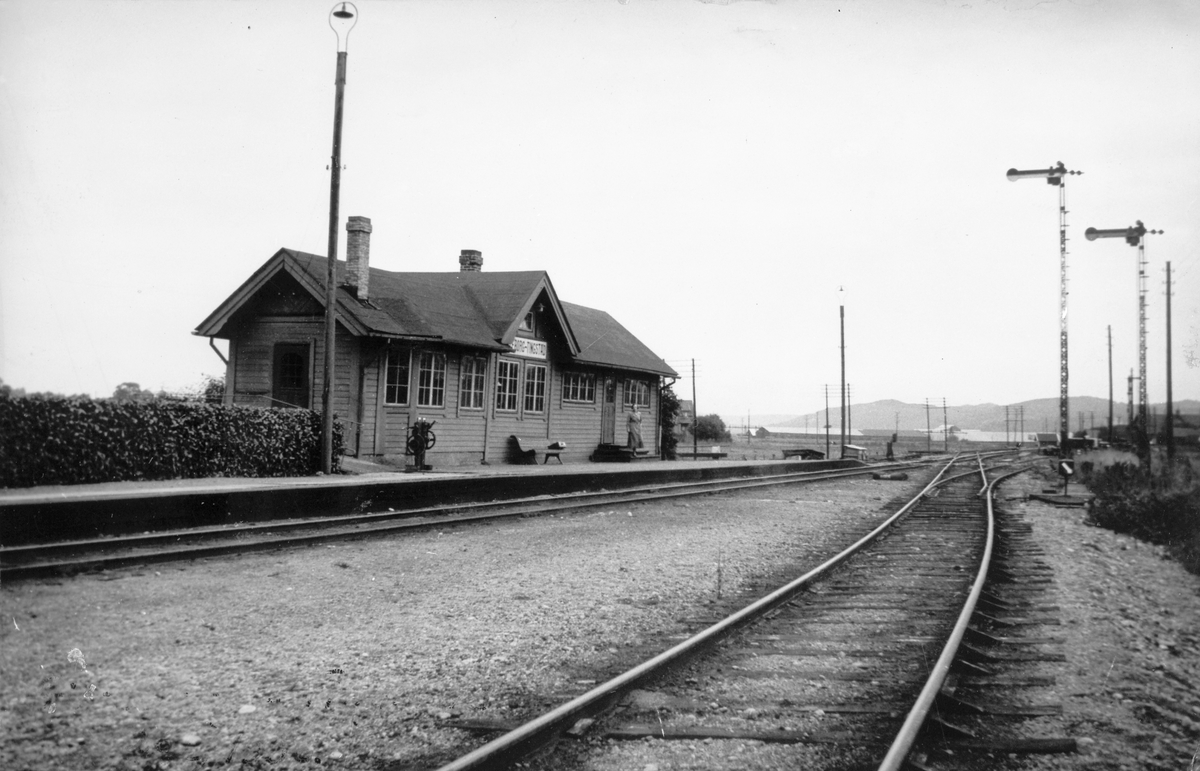 Göteborg-Tingstad station. - Järnvägsmuseet / DigitaltMuseum