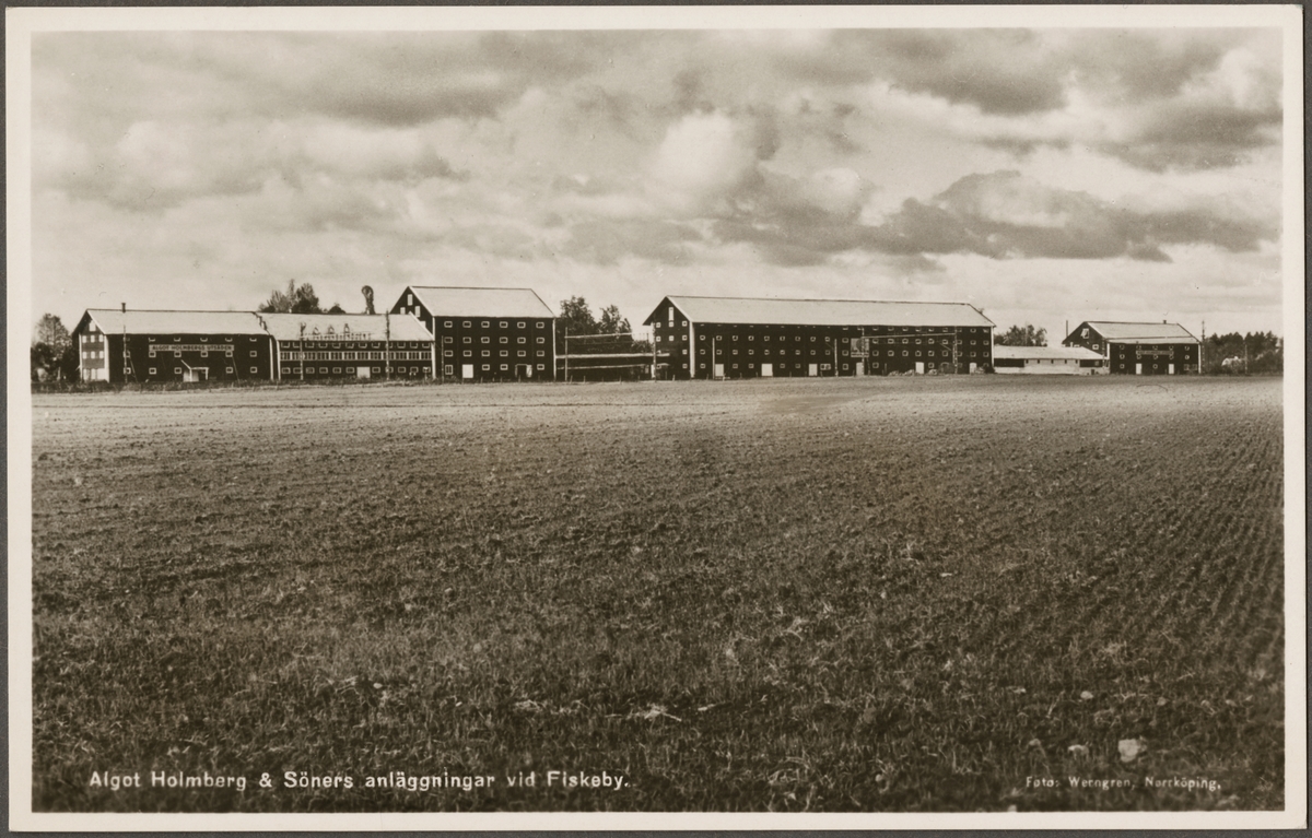 Algot Holmberg & Söners utsädesförädling i Fiskeby. - Järnvägsmuseet ...