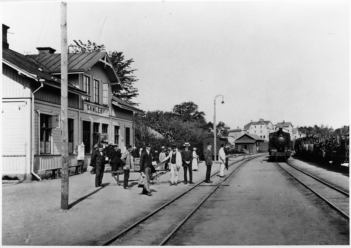 Gamleby station. - Järnvägsmuseet / DigitaltMuseum