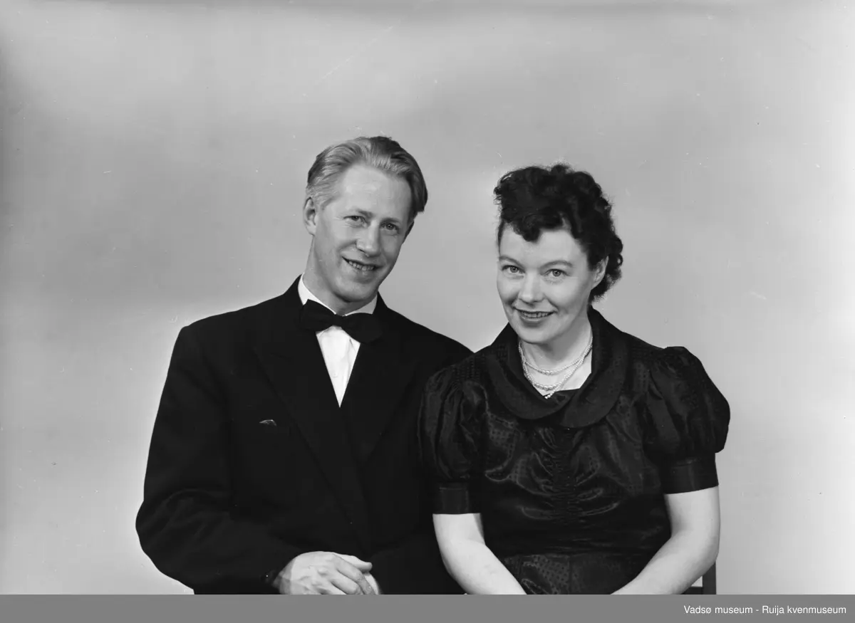 Karl Hansen og hans kone. - Vadsø museum - Ruija kvenmuseum ...