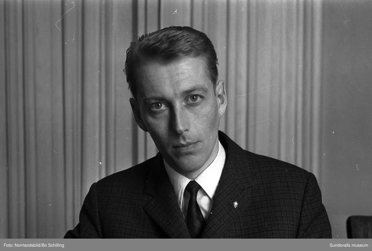 Enkät i Expressen om mordet på president Kennedy, porträttbilder. 1: Bo ...