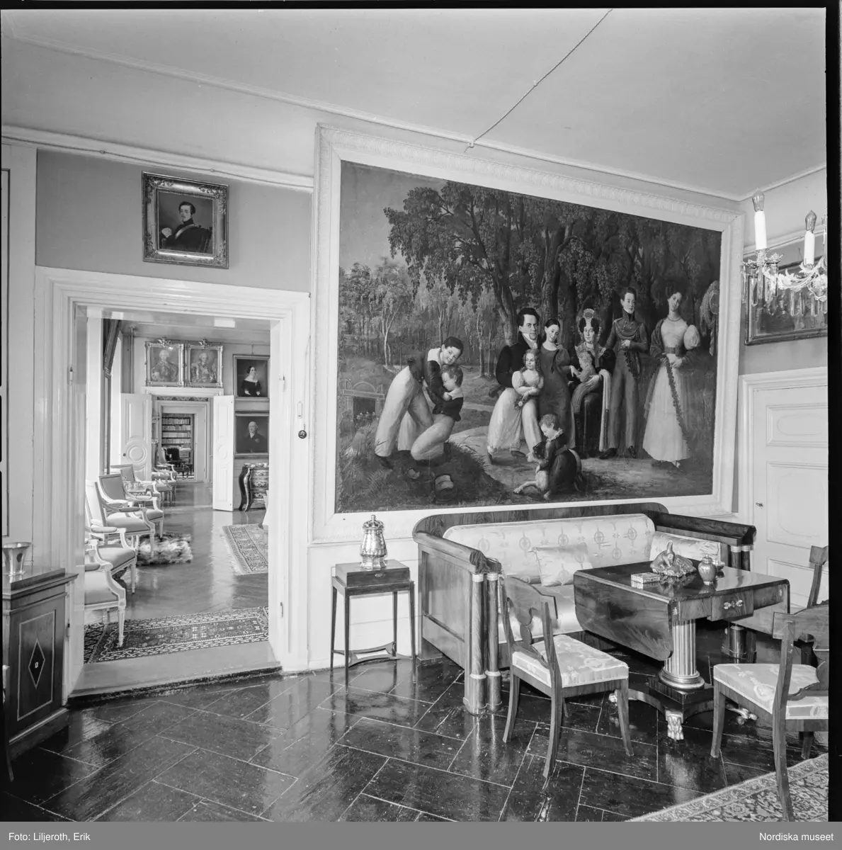 Claestorps slott, interiör, Östra Vingåkers socken, Södermanland ...
