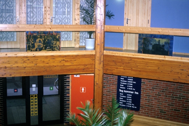 Mo i Rana jernbanestasjon, Stasjonsbygn. - KORO / DigitaltMuseum