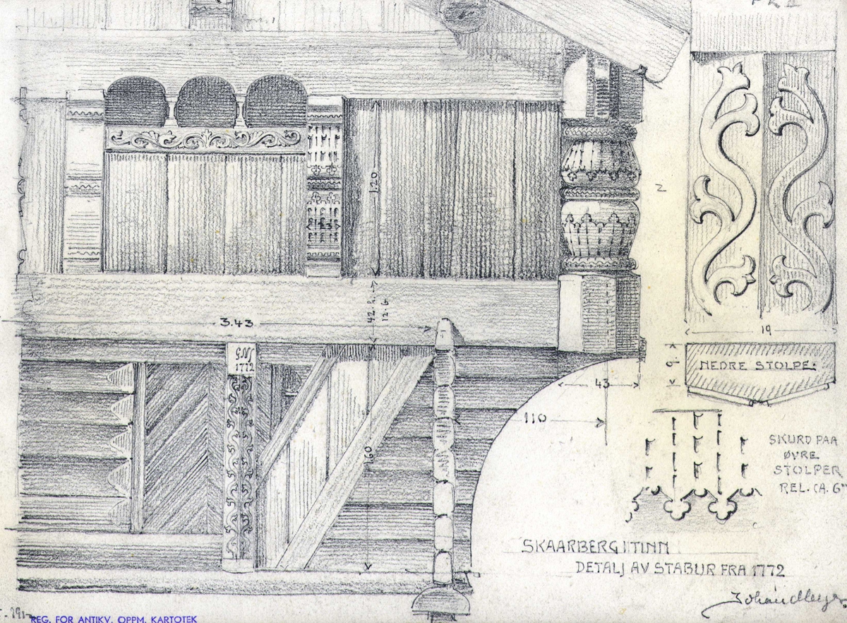 Tegning - Norsk Folkemuseum / DigitaltMuseum