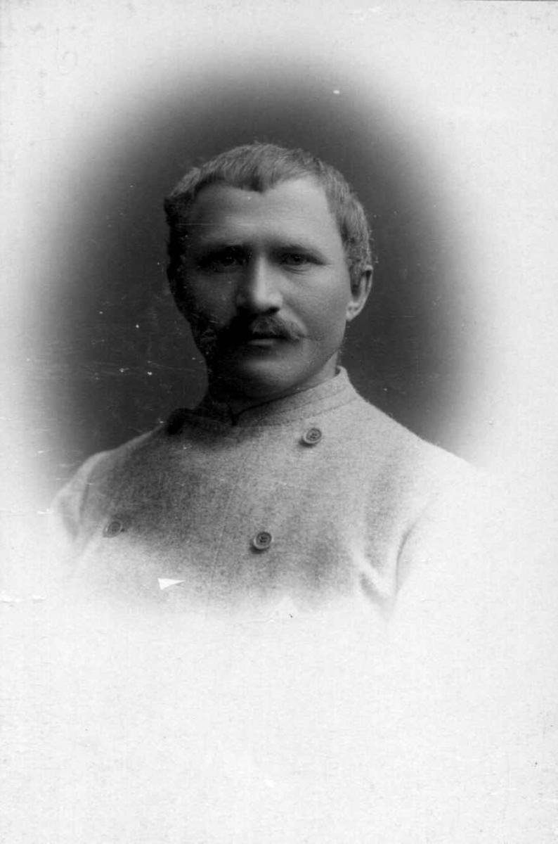 Portrett av Polarfarer Fredrik Hjalmar Johansen, 1867-1913. - Norsk ...