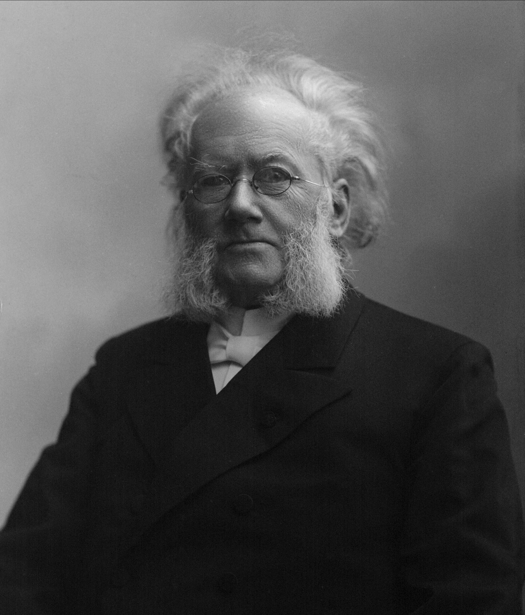Portrett av Henrik Ibsen. - Norsk Folkemuseum / DigitaltMuseum