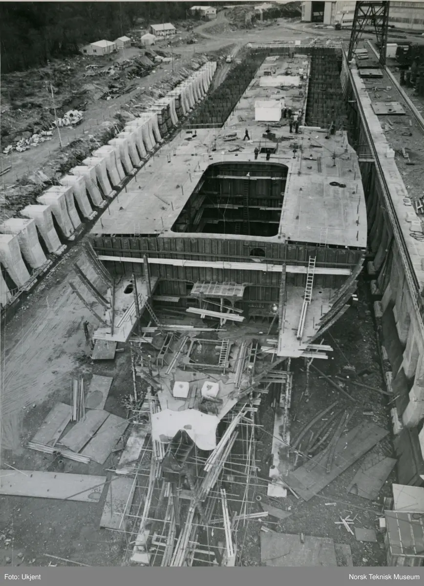 Tankeren M/S Polarsol, B/N 522 (Stord Verfts B/N 43) under bygging på ...