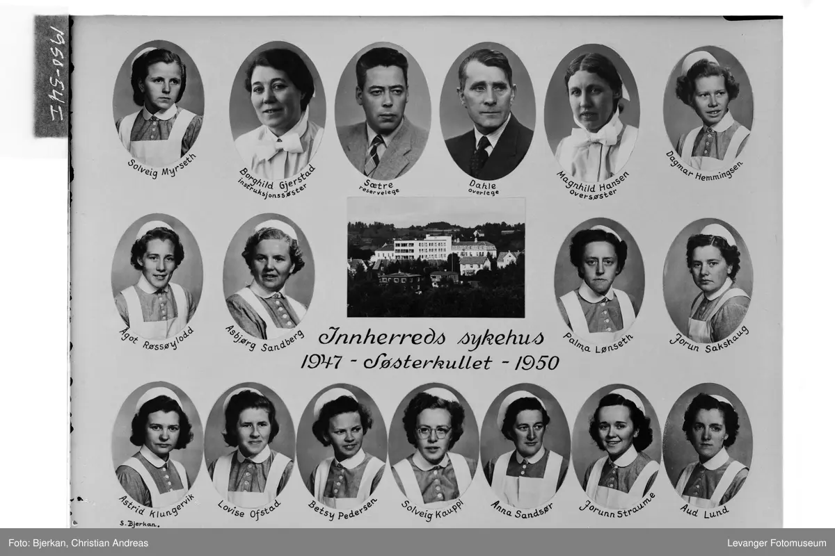 Søsterkullet på Innherred Sykehus, 1947-50 - Levanger Fotomuseum ...
