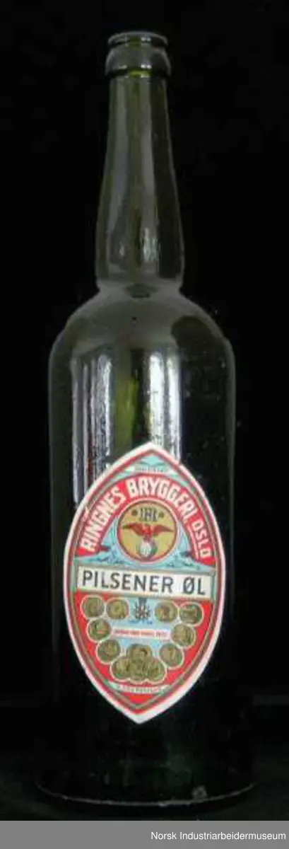 Flaske. Pilsner. Ringnes Bryggeri Oslo - Norsk Industriarbeidermuseum ...
