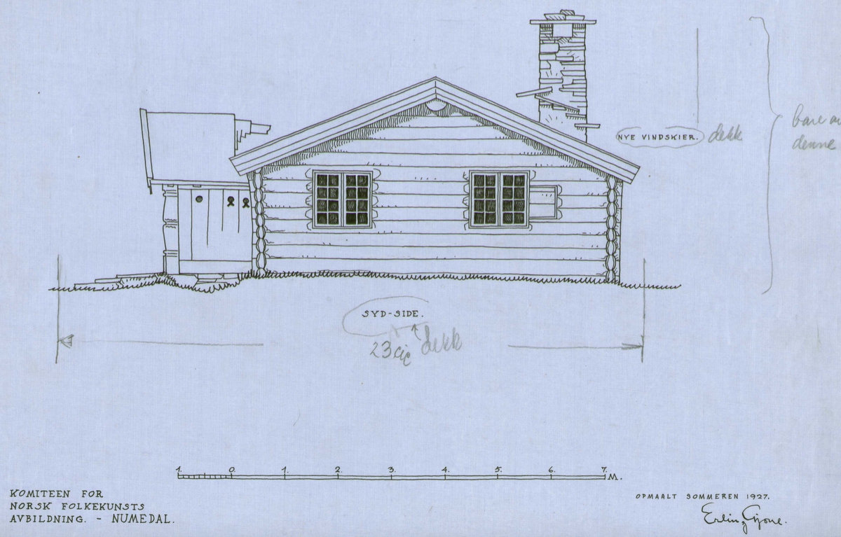 Tegning - Norsk Folkemuseum / DigitaltMuseum